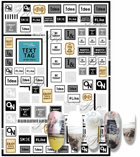 Sha-nail PRO text tag / wide label – TAT USA